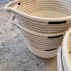 Storage & Organization | Target Bullseye Coiled Rope Baskets Set Of 3 ...